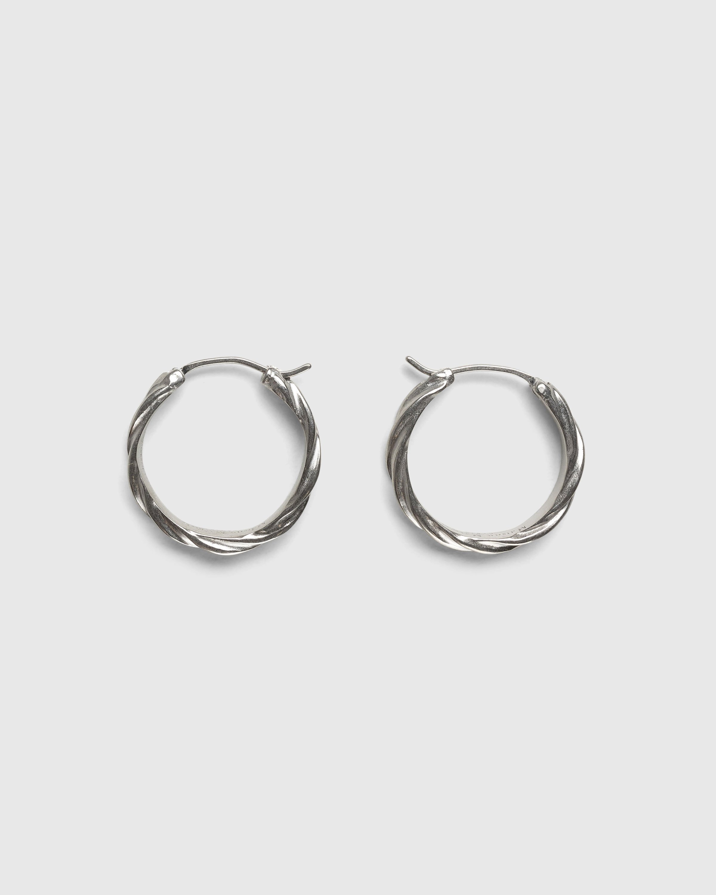 Maison Margiela – Timeless Hoop Earrings Silver | Highsnobiety Shop