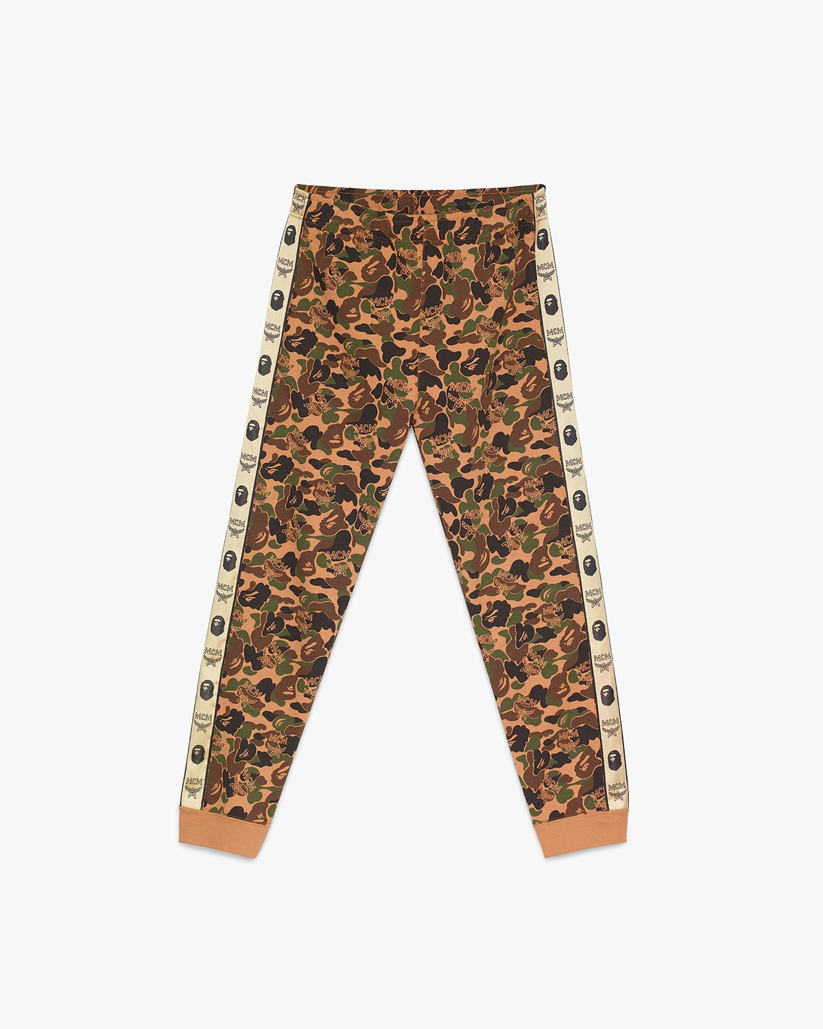 MCM x BAPE – Camo Slim Sweat Pants Kamo Khaki | Highsnobiety Shop