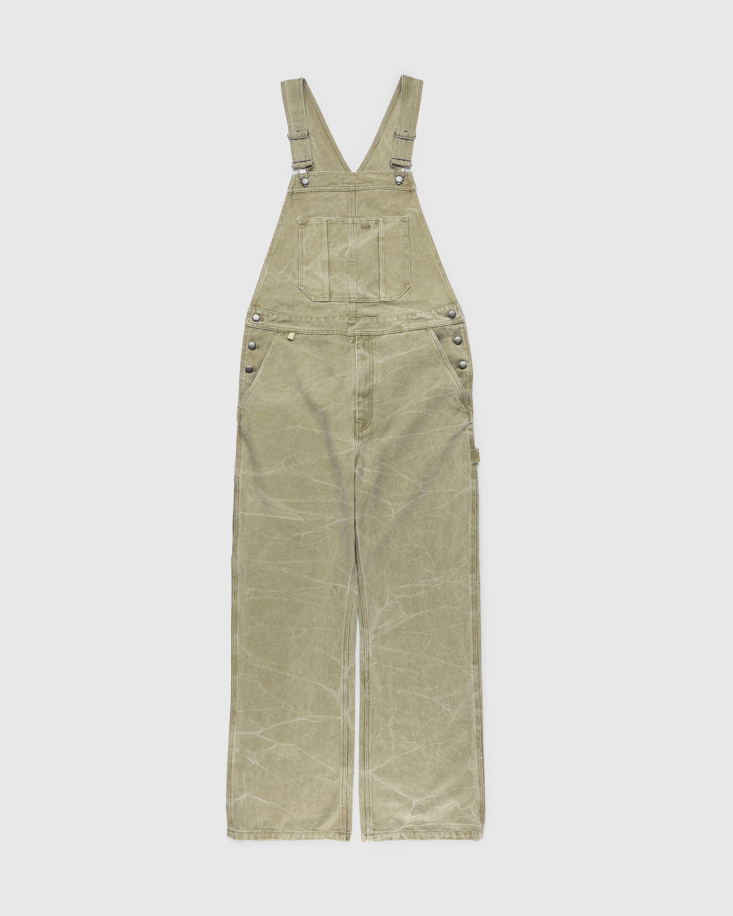 Acne Studios – Canvas Dungarees Khaki Beige | Highsnobiety Shop