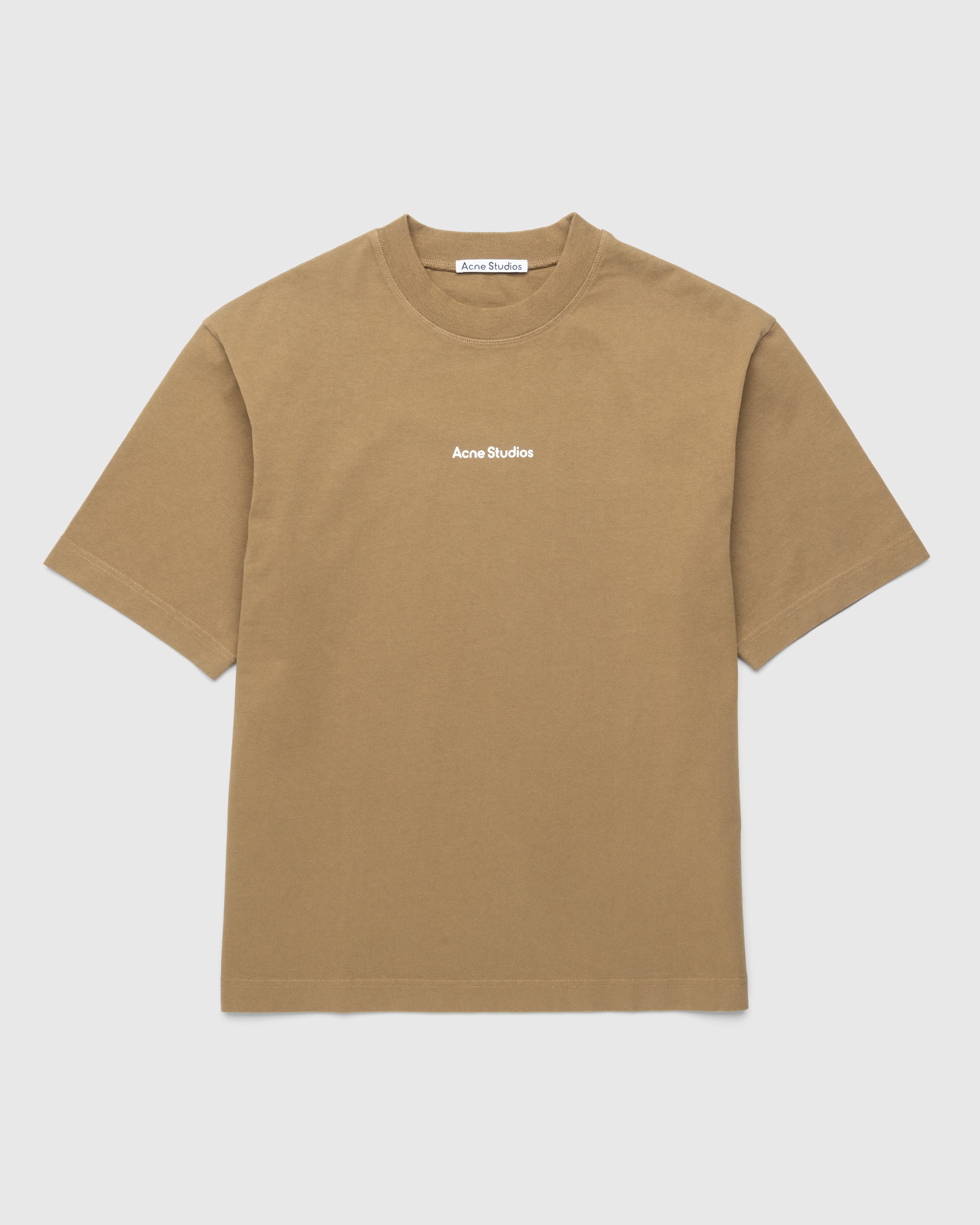 Acne Studios – Logo T-Shirt Mud Beige | Highsnobiety Shop