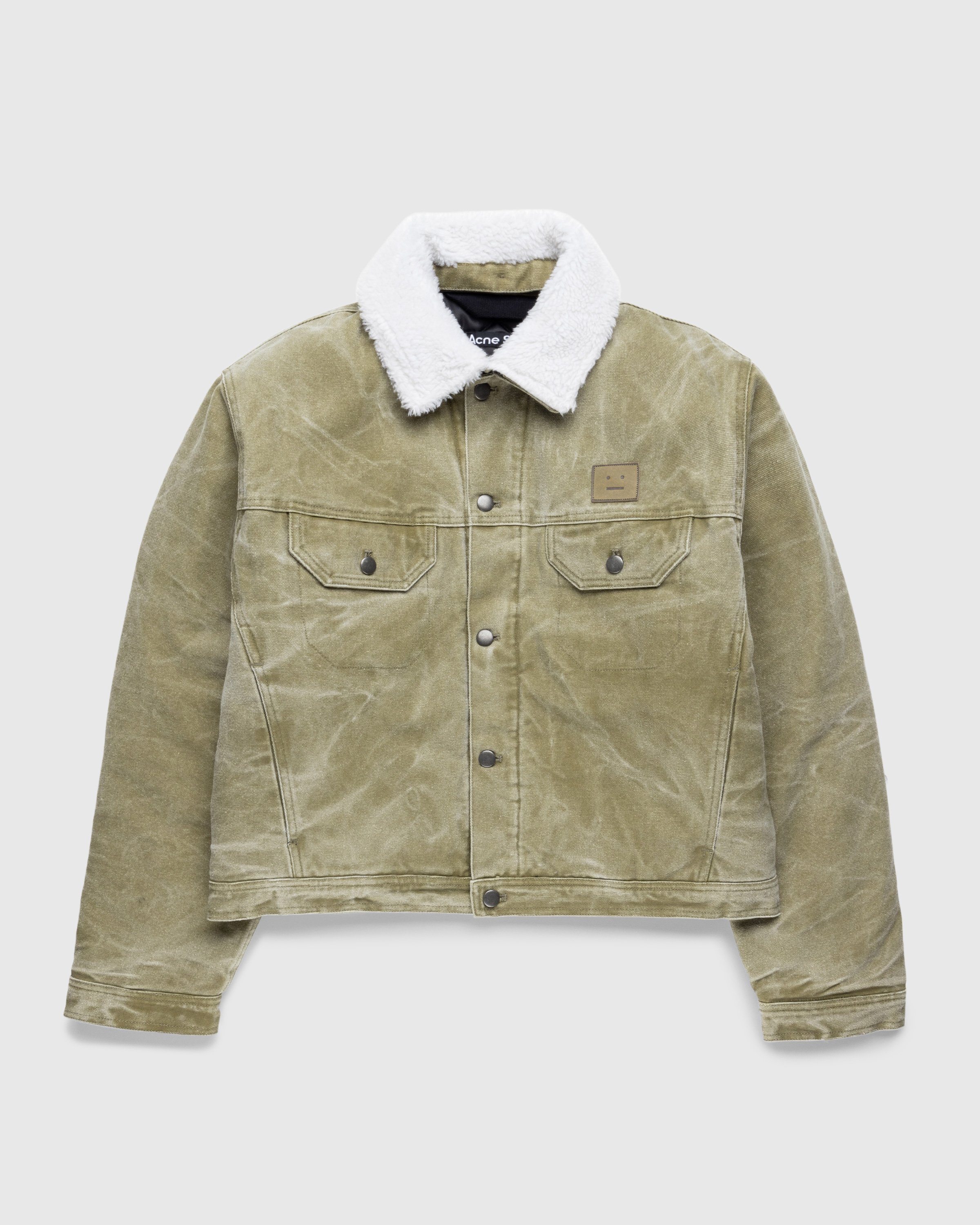 Acne Studios – Canvas Padded Jacket Khaki Beige | Highsnobiety Shop