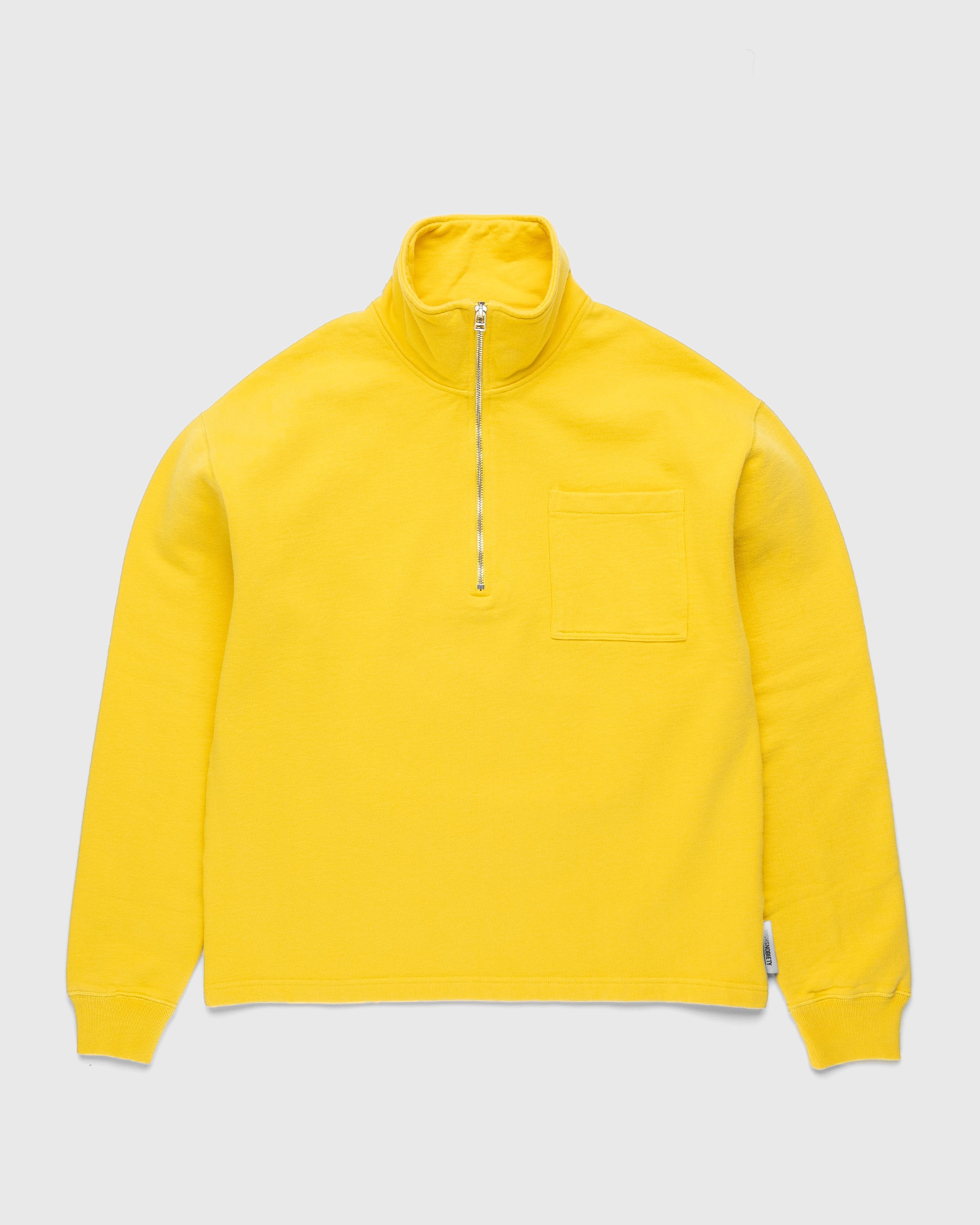 Highsnobiety – Fleece Quarter Zip Yellow | Highsnobiety Shop