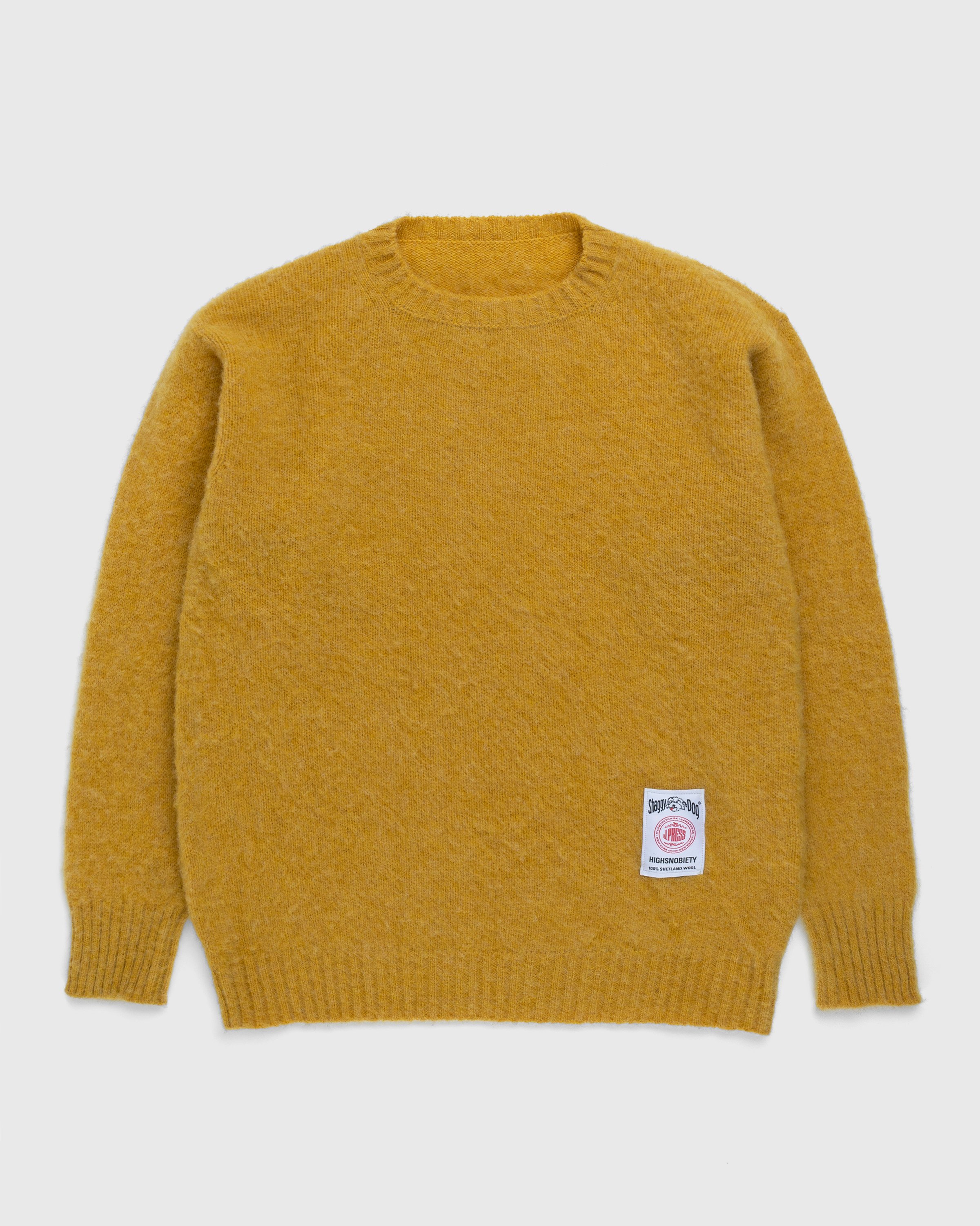 J. Press x Highsnobiety – Shaggy Dog Solid Sweater Yellow ...